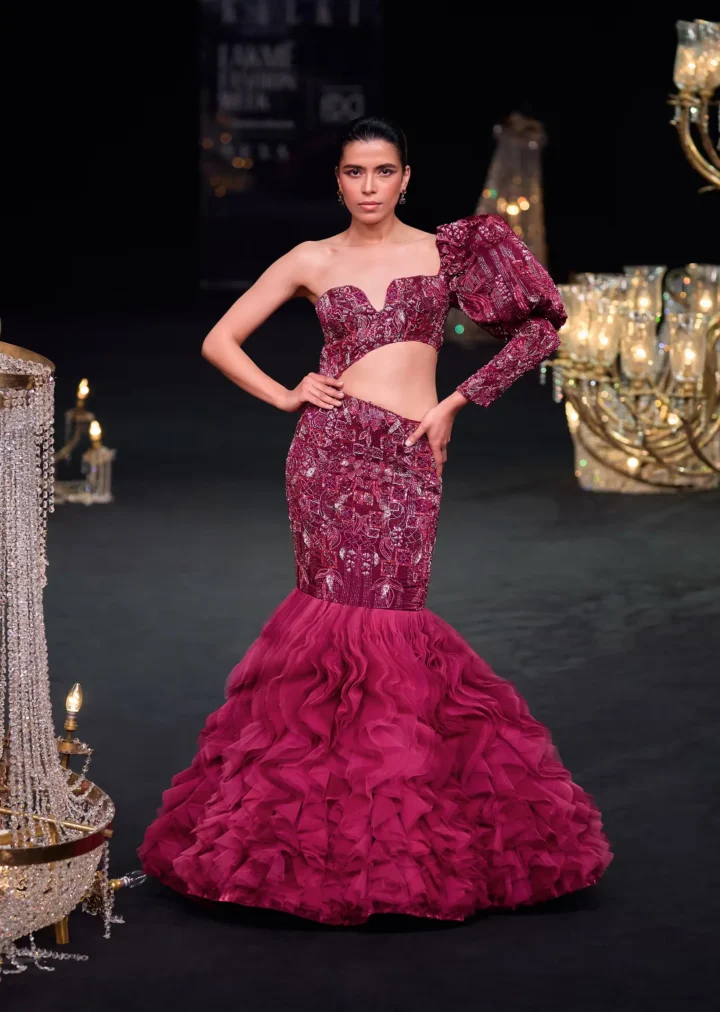 Embroidered Fishtail Gown | FAB BY AMIRAH